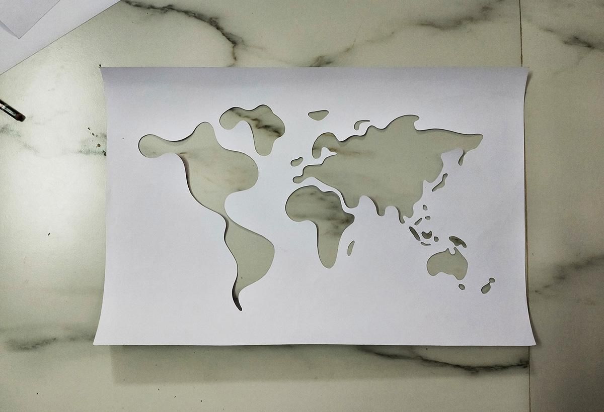 Topographic World Map Art : 11 Steps (with Pictures) - Instructables