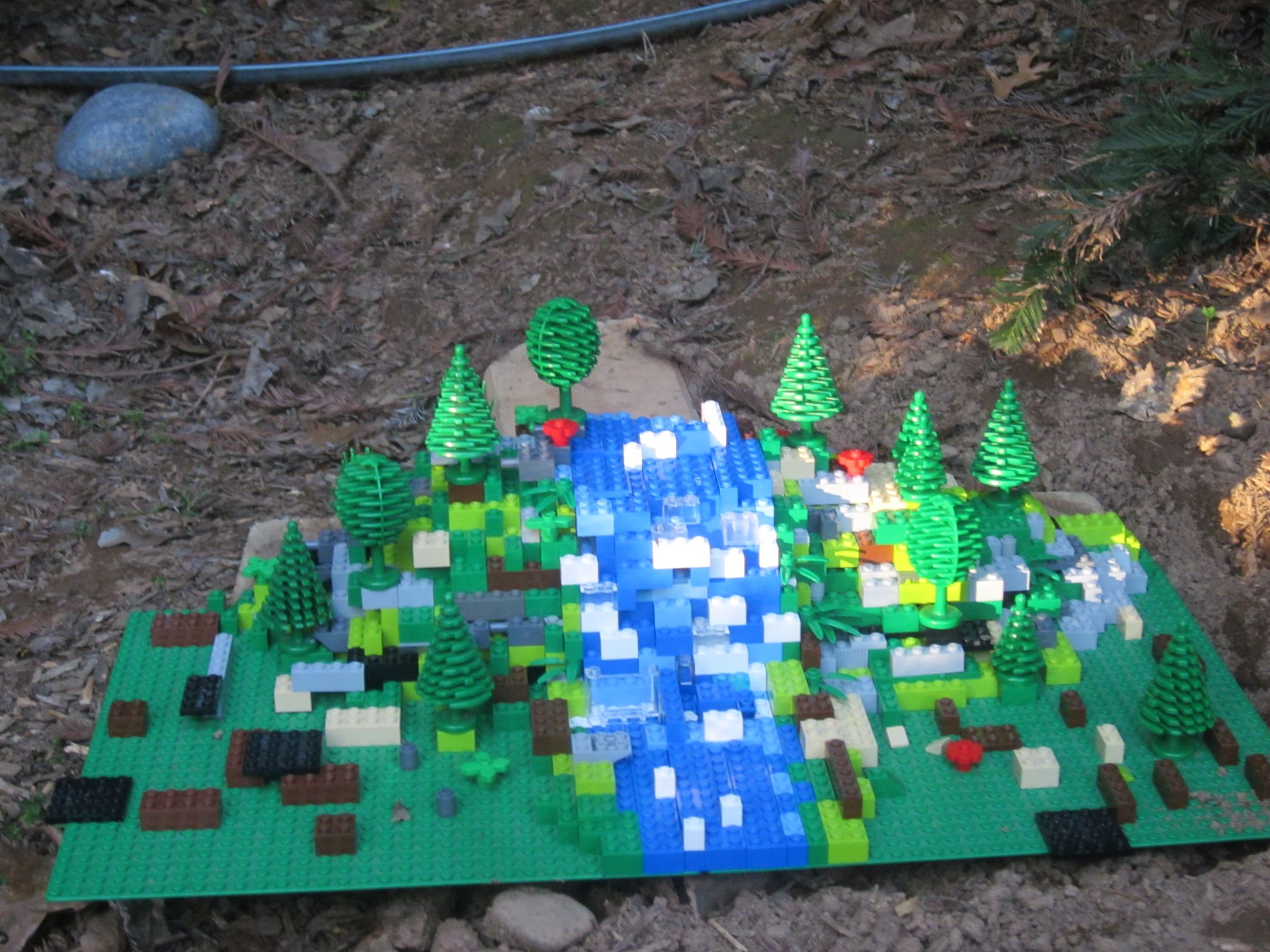 Lego Mountain and Waterfall - Instructables