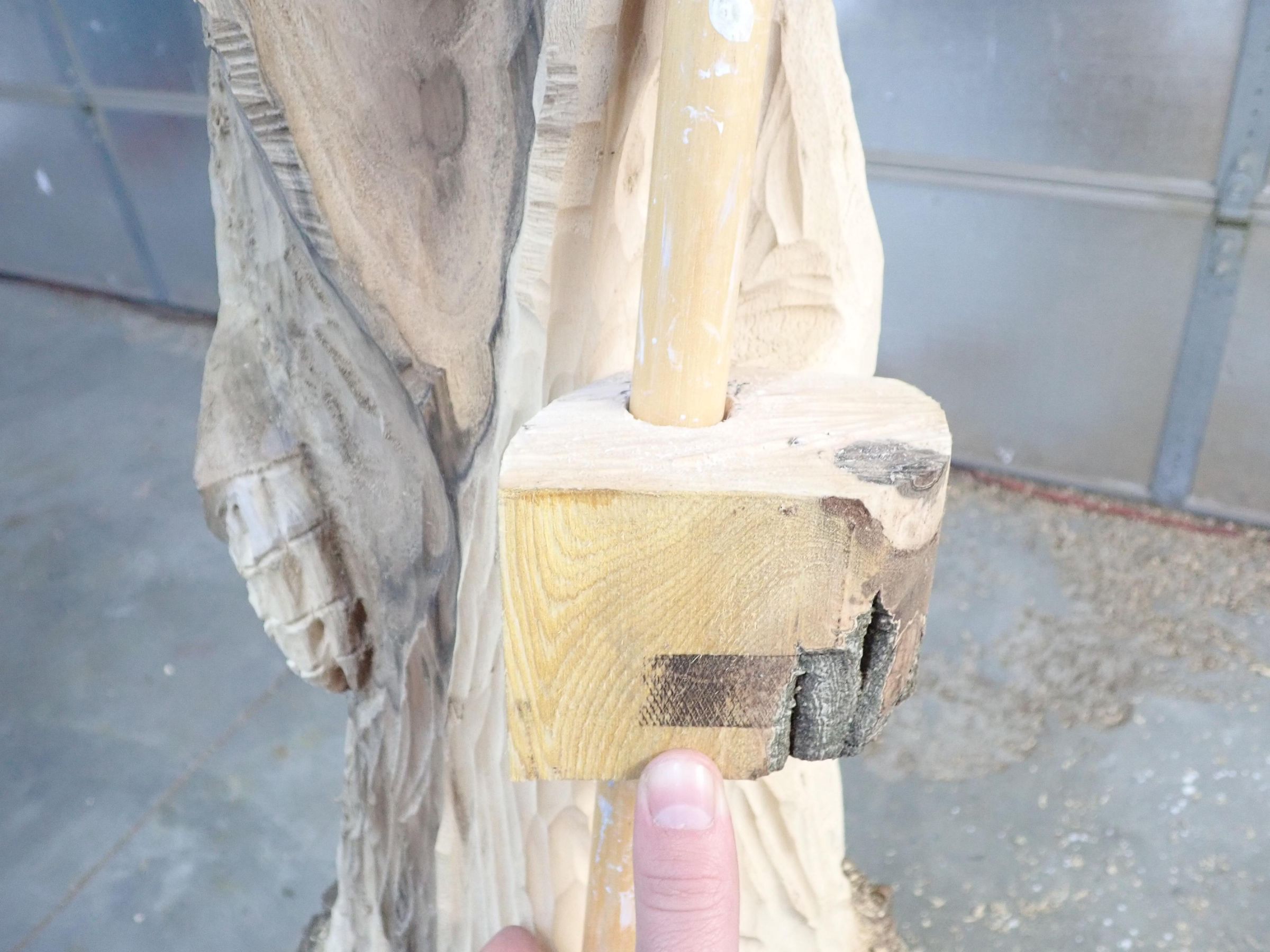 Grim Reaper Carved From a Walnut Log : 17 Steps (with Pictures ...