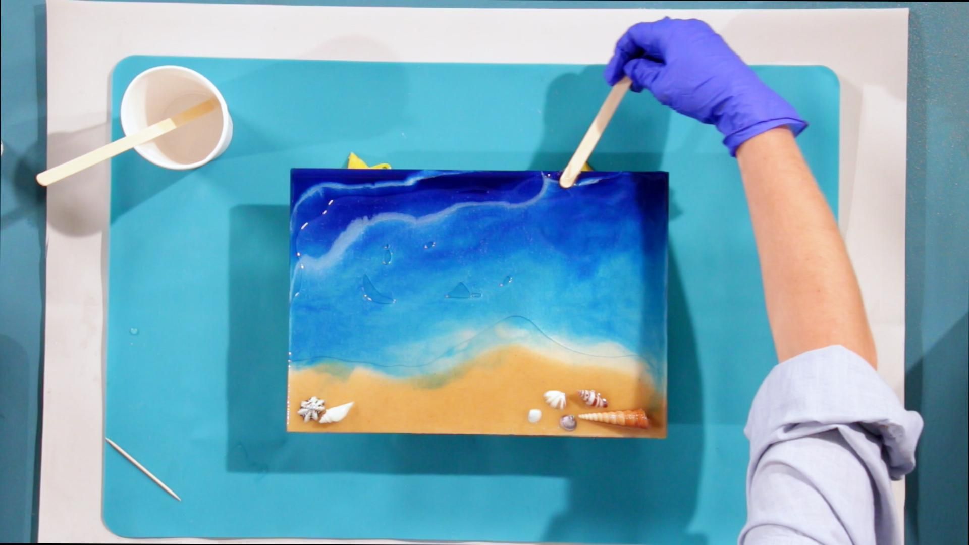 How to Create Two Pieces of Ocean Inspired Resin Art Work! : 8 Steps ...
