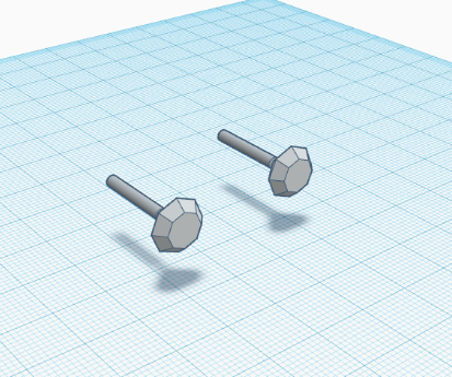 How to Make Diamond Stud Earrings in Tinkercad : 3 Steps - Instructables