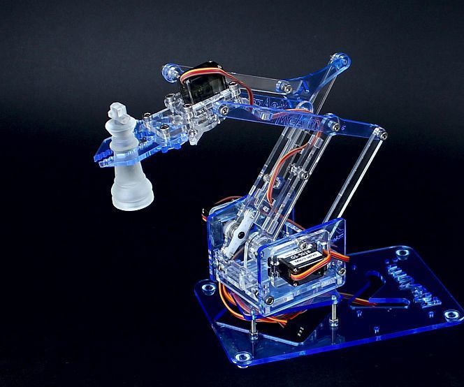 Servo Controller for a 4 Axis Robot Using a 3 Button Control System ...