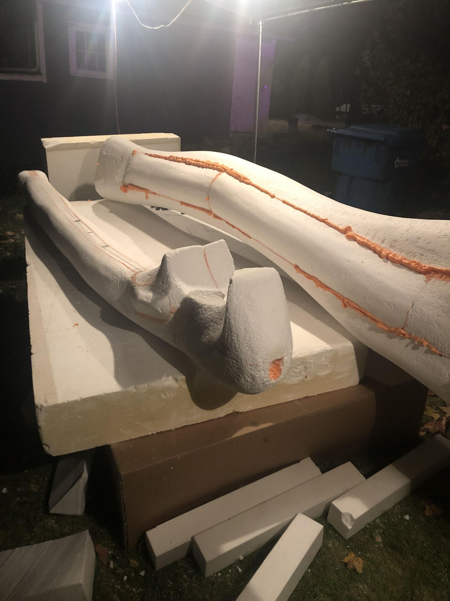 Over Sized Skeleton Breaking Out of My Home : 11 Steps (with Pictures ...