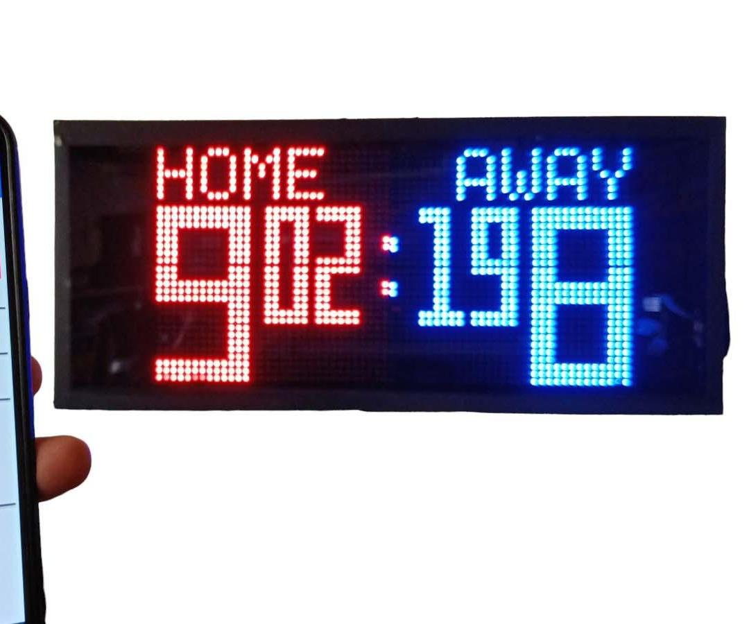 Build Football/Soccer and Tennis Scoreboard in 4 Steps Using Arduino. Dual Color Arduino ...