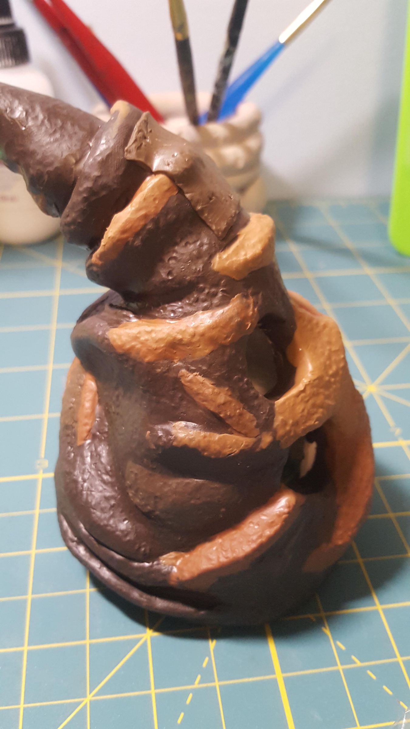 Clay Sorting Hat Pencil Holder on Stool (Harry Potter) : 18 Steps (with ...