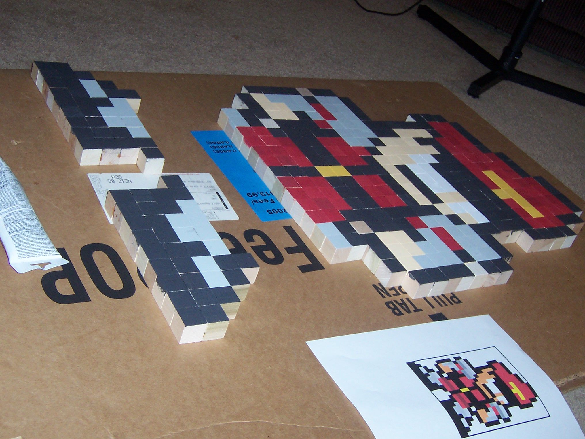 3D 8-Bit M. Bison Sprite Sculpture : 7 Steps - Instructables