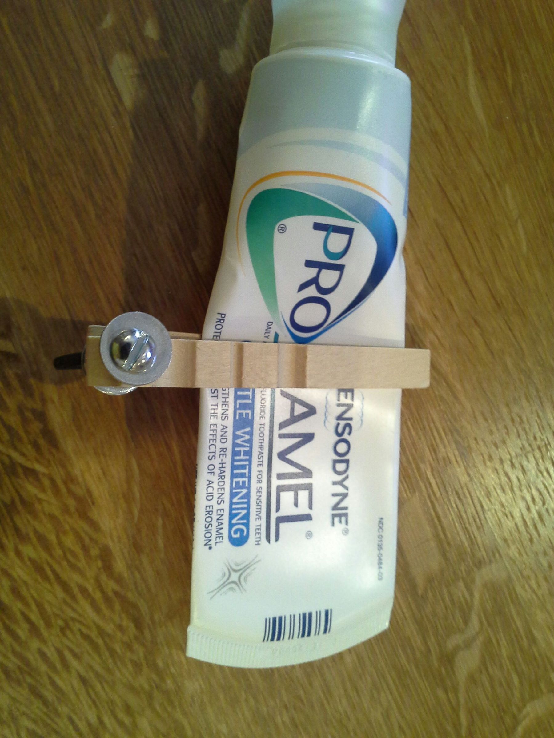 Hack a Clothespin Into a Toothpaste Squeezer - Instructables