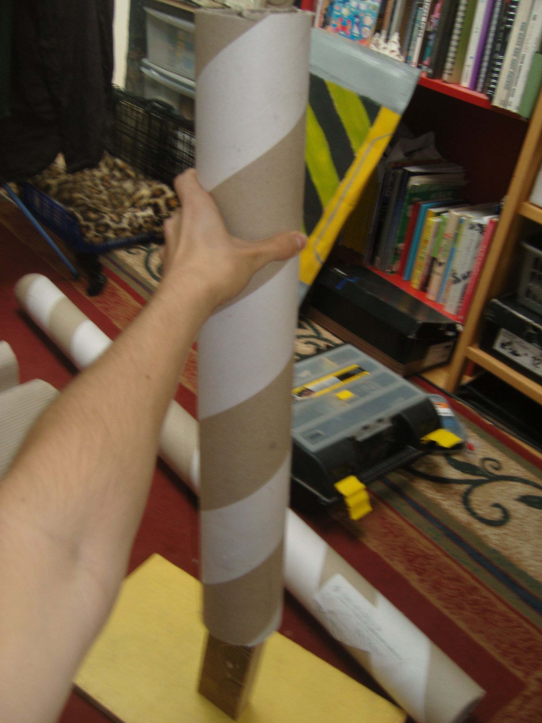 Super Budget Cat Scratch Post : 4 Steps - Instructables