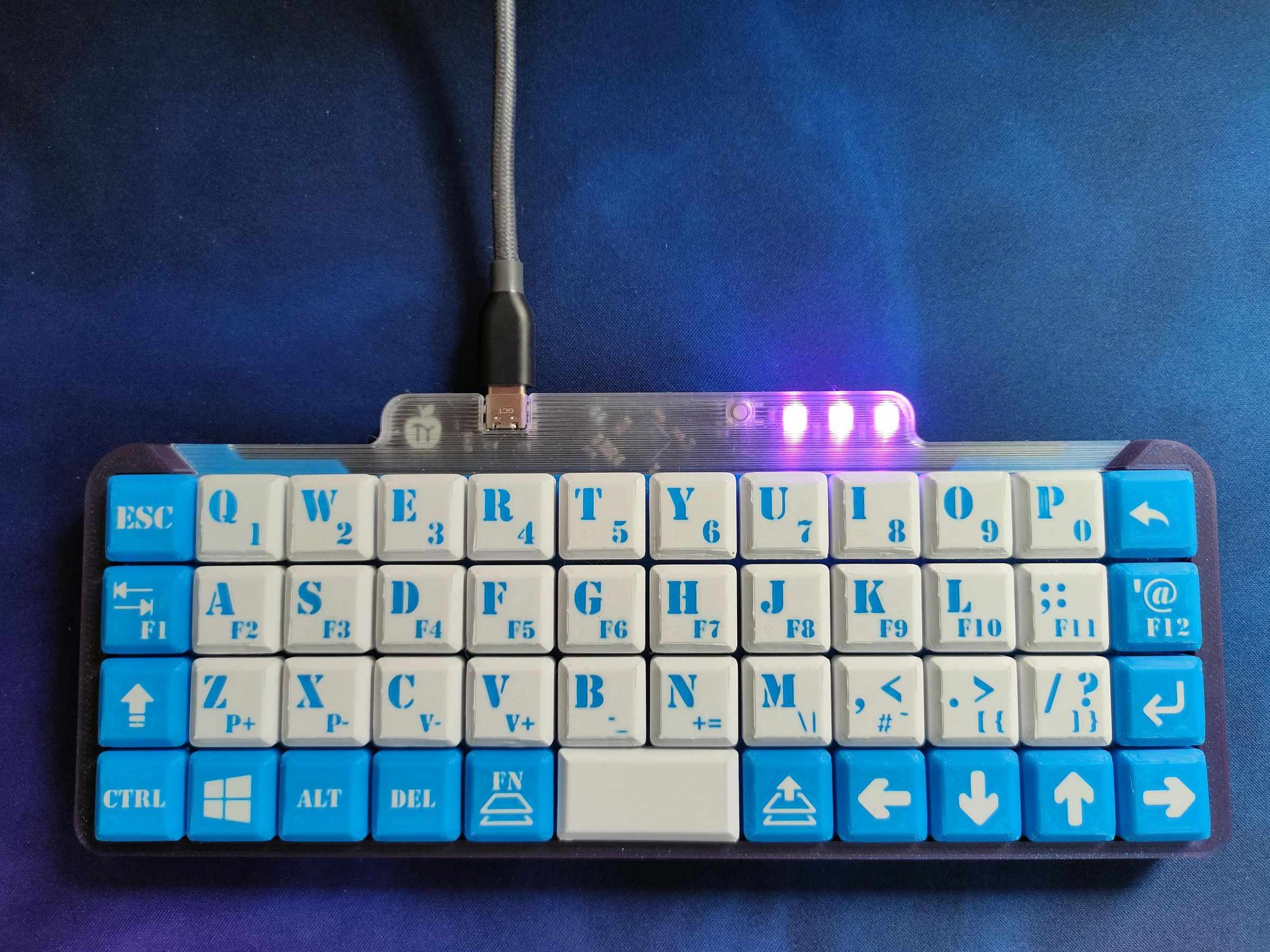 Micro Planck - 3D Printable Low-profile Ortholinear Mechanical Keyboard ...
