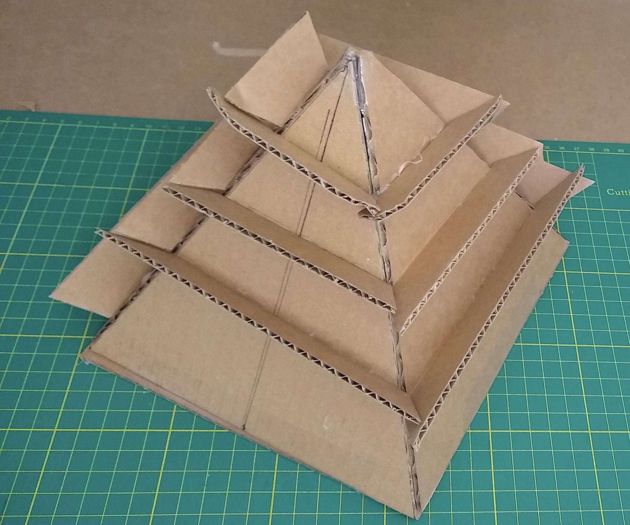 How To Make A Pyramid Out Of Poster Board
