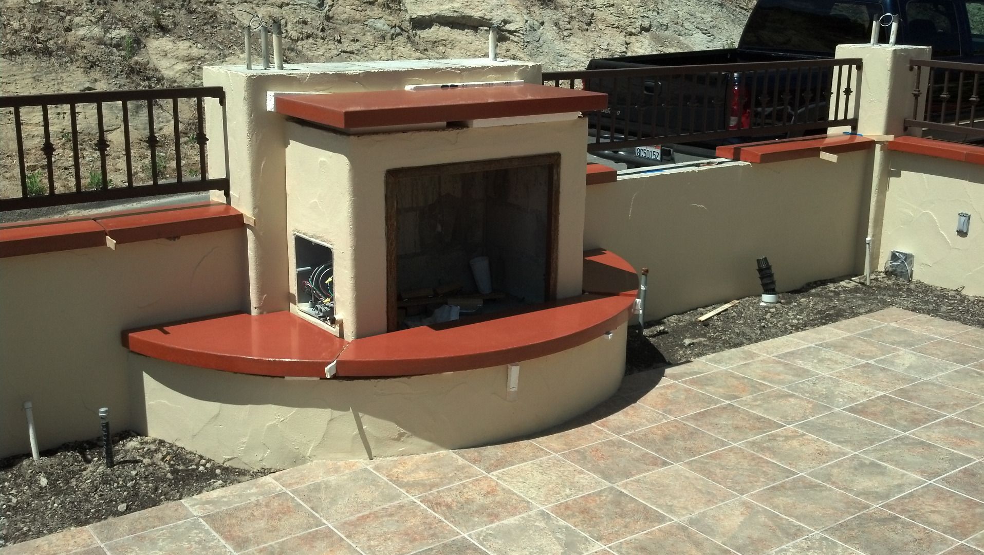 Architectural Cast Concrete: Wall Caps, Column Caps, and Fireplace ...