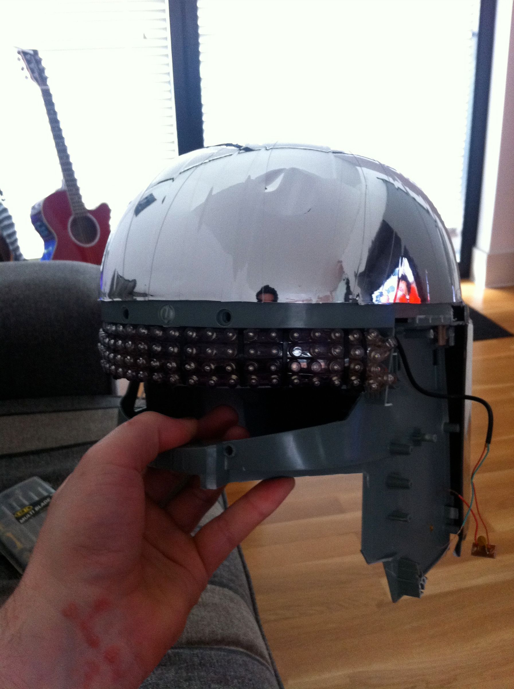 DAFT PUNK TRON (GUY-MANUEL) HELMET, WITH SUIT AND GLOVES - Instructables