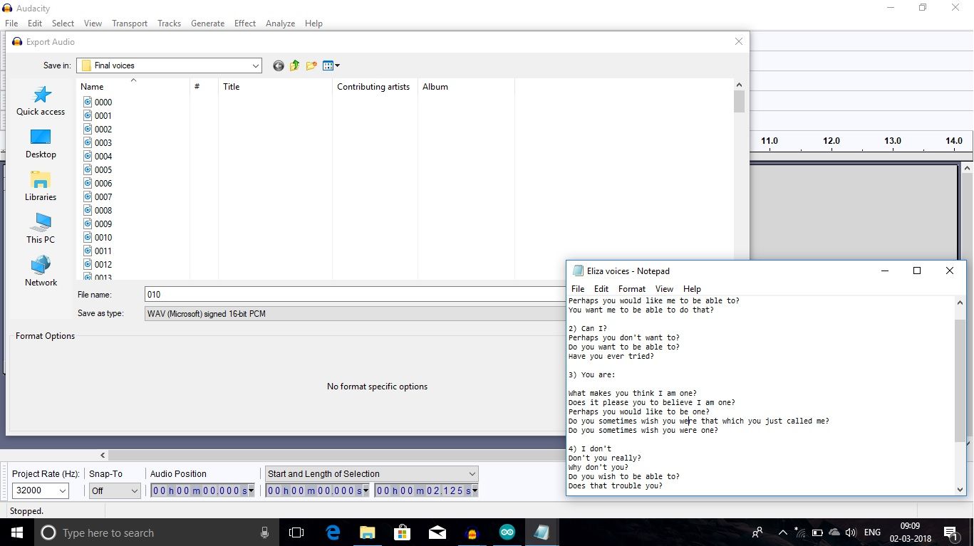 Eve, the Arduino Chatbot : 14 Steps (with Pictures) - Instructables