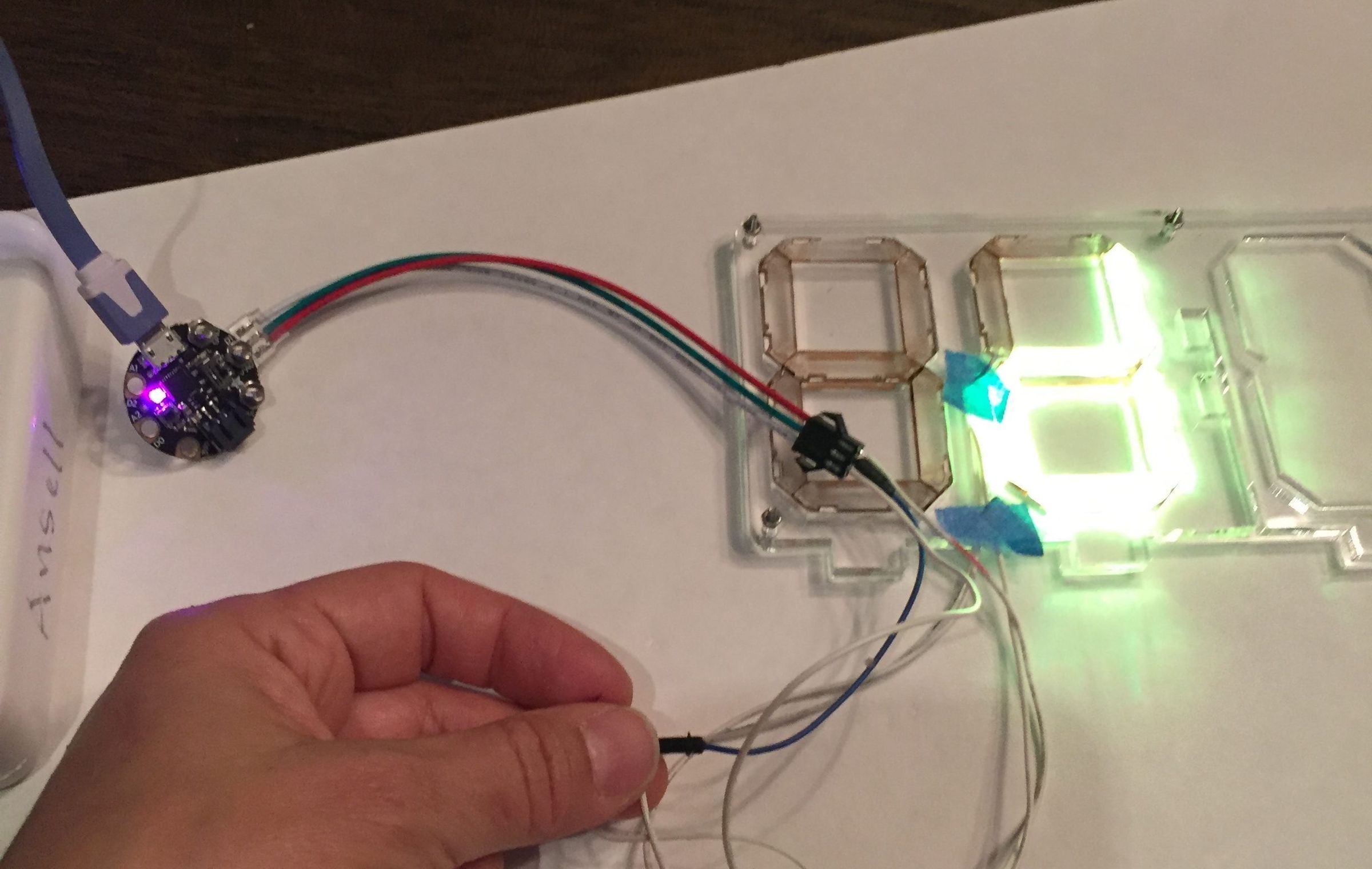 Edge-Lit Seven Segment Clock Display : 16 Steps (with Pictures ...