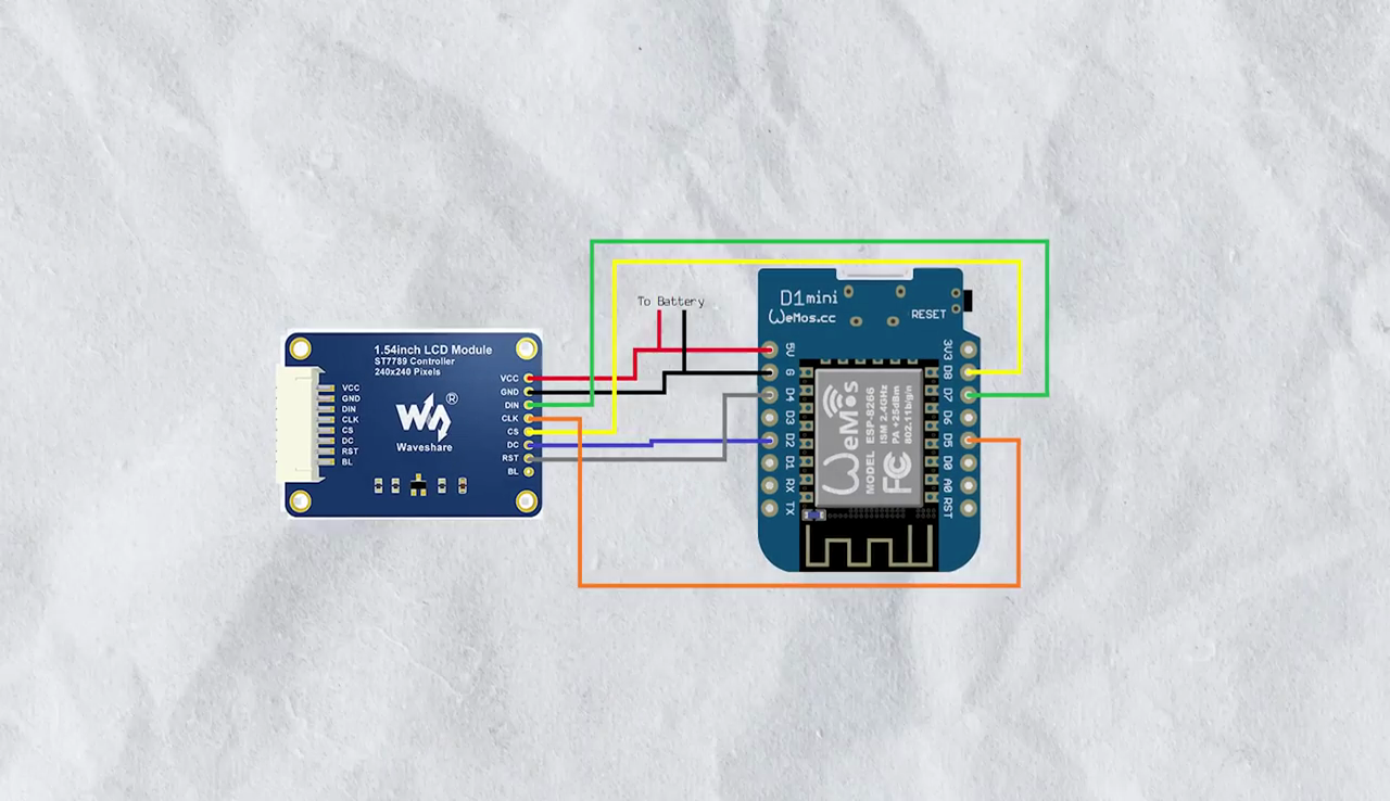 How to Make a Small Desk Clock With Weather Station : 8 Steps (with ...