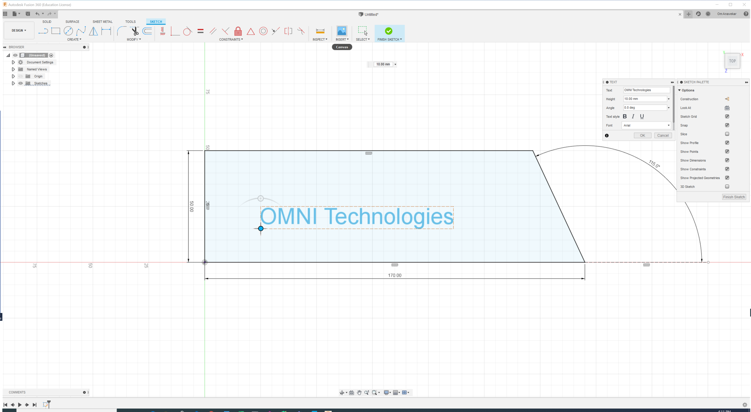 Learn Fusion 360 by Designing a Light Up Name Sign! : 22 Steps (with ...