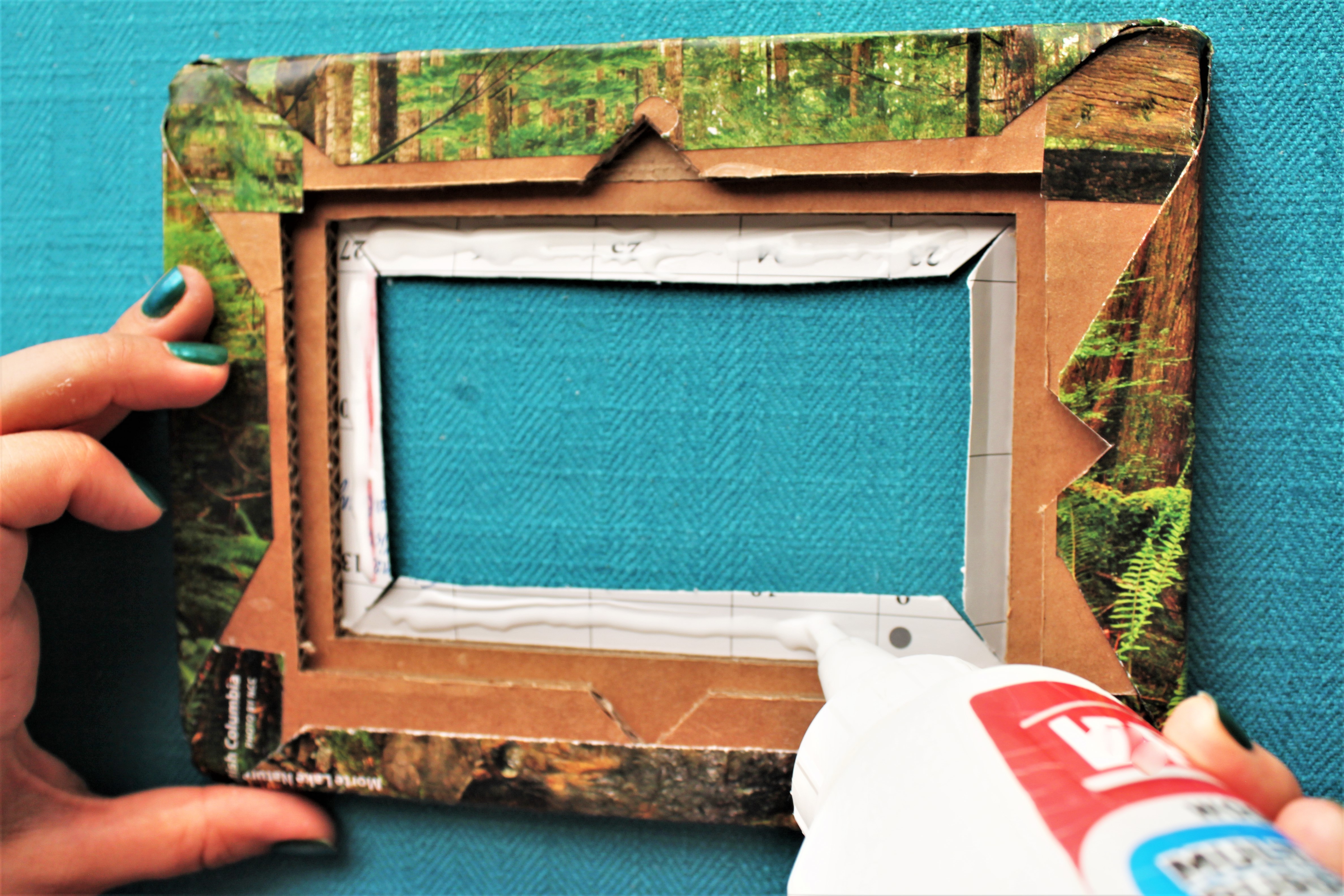 DIY PICTURE FRAME From Cardboard and Decorative Materials : 14 Steps ...