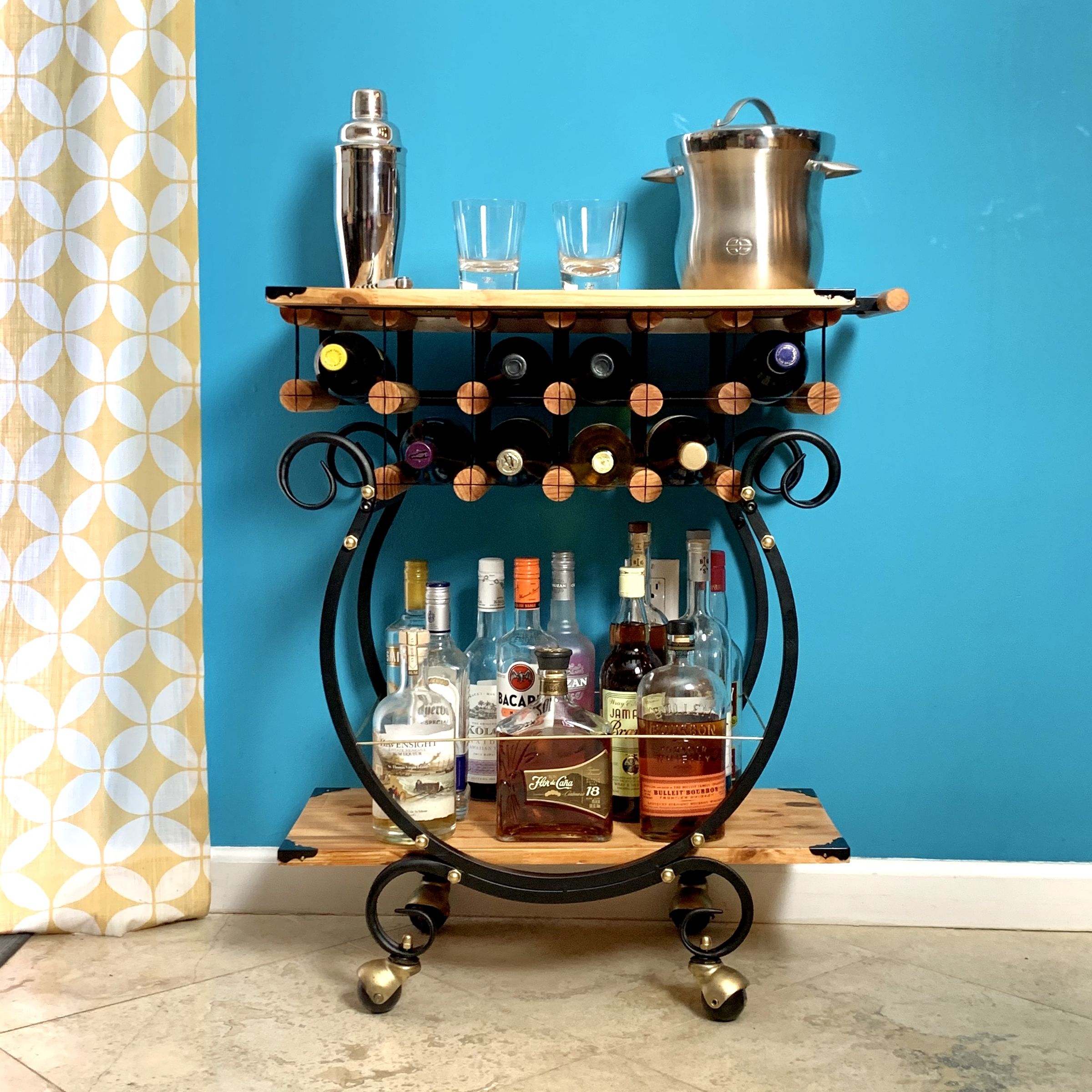 Wine & Liquor Storage Out of a Firewood Rack! : 13 Steps (with Pictures ...