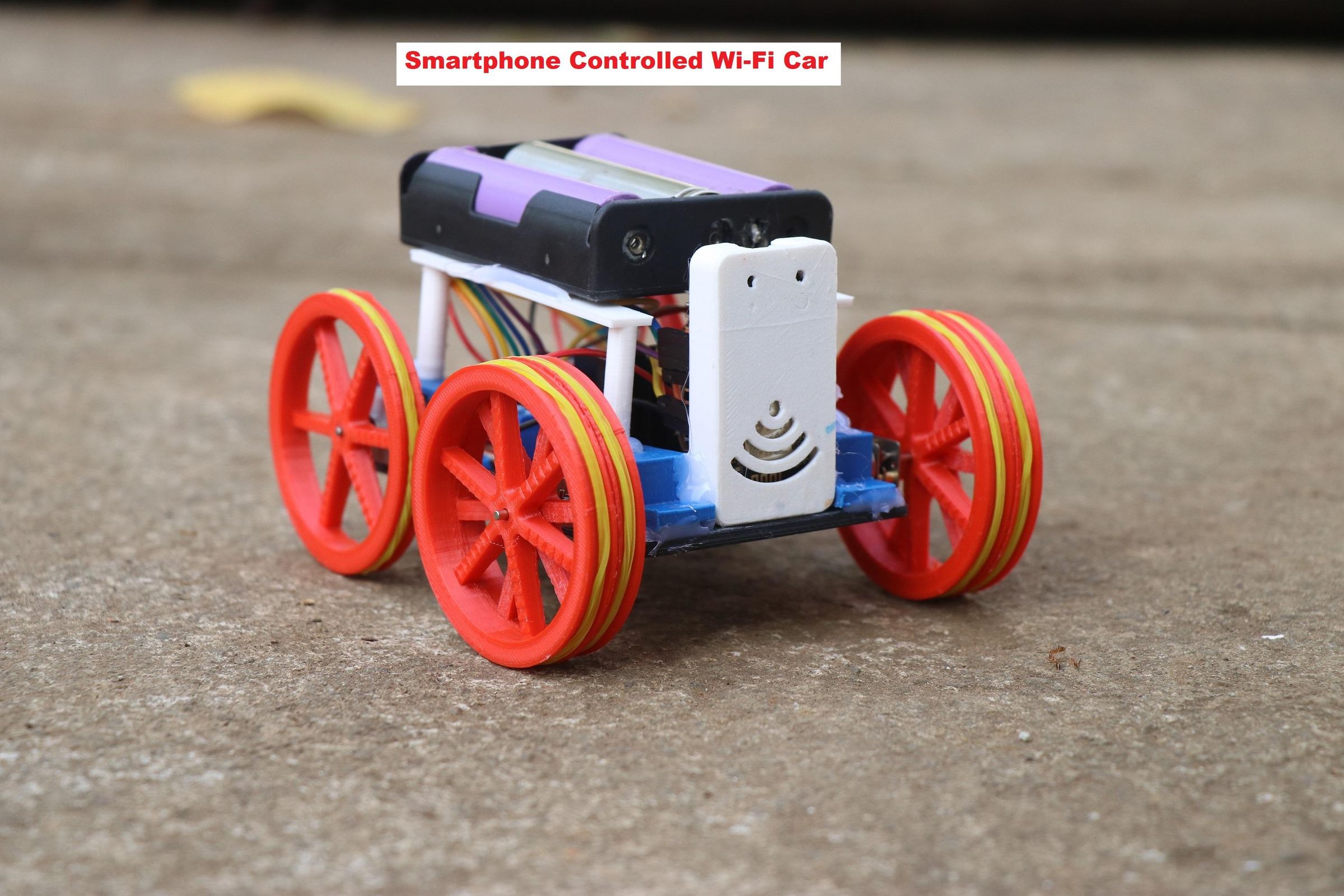 Make 3d Printed Smartphone Controlled Wi-Fi Car : 7 Steps (with ...