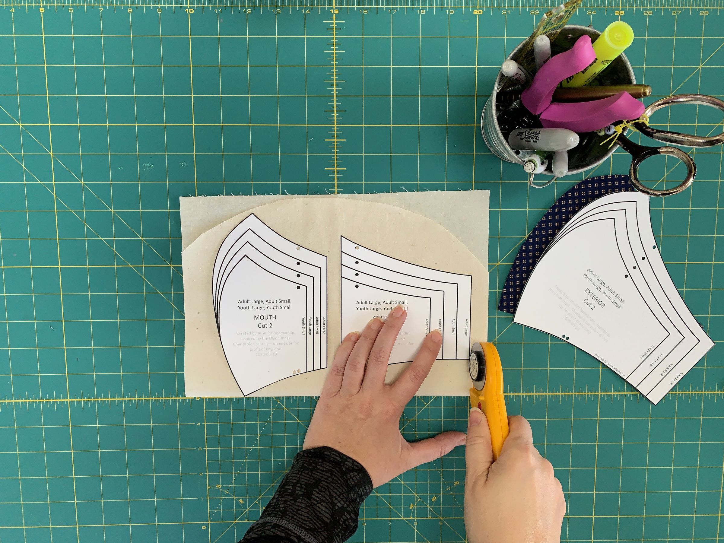 Fitted Pocket Mask (Modified Olson), in Eight Sizes (Adult Large to ...