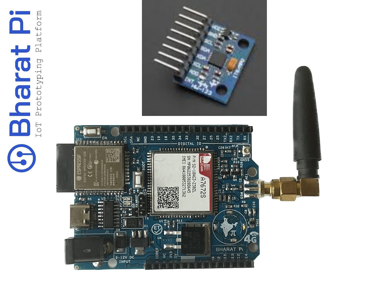 Bharat Pi and MPU6050 Accelerometer and Gyroscope Tutorial : 4 Steps ...