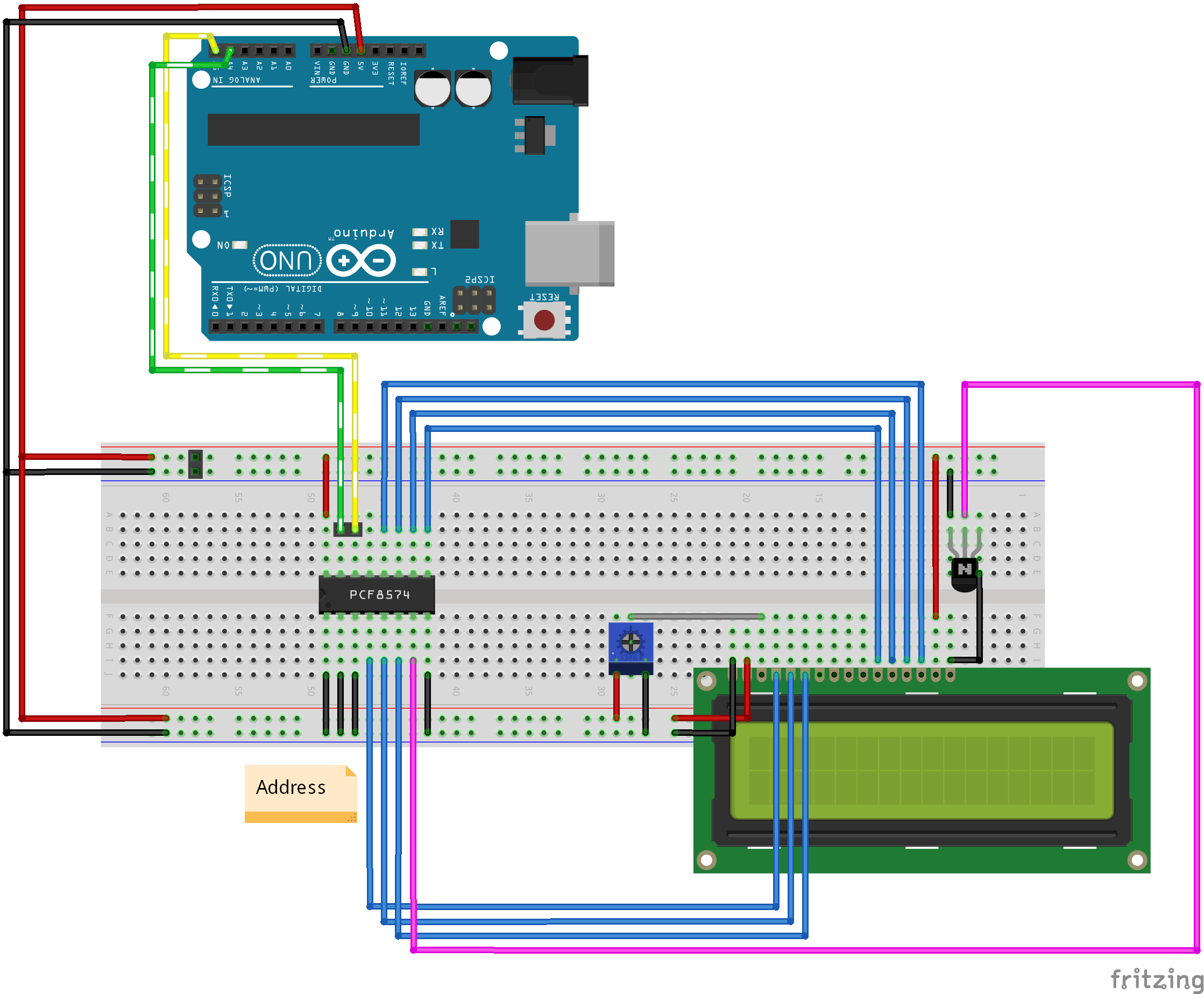 Character LCD I2c Adapter (I2c Connection Example) : 12 Steps (with ...