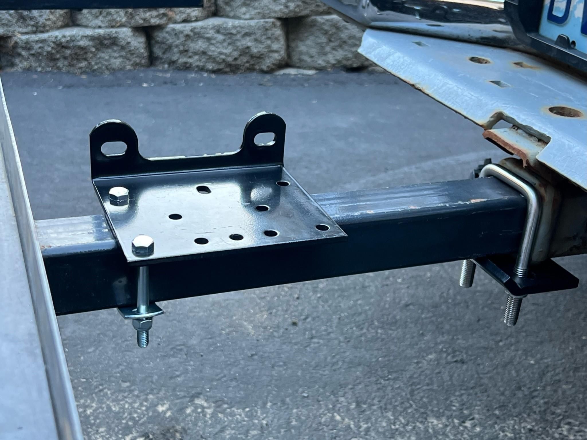 DIY Winch Assisted Motorcycle Hitch Carrier (No-Weld) : 6 Steps (with ...