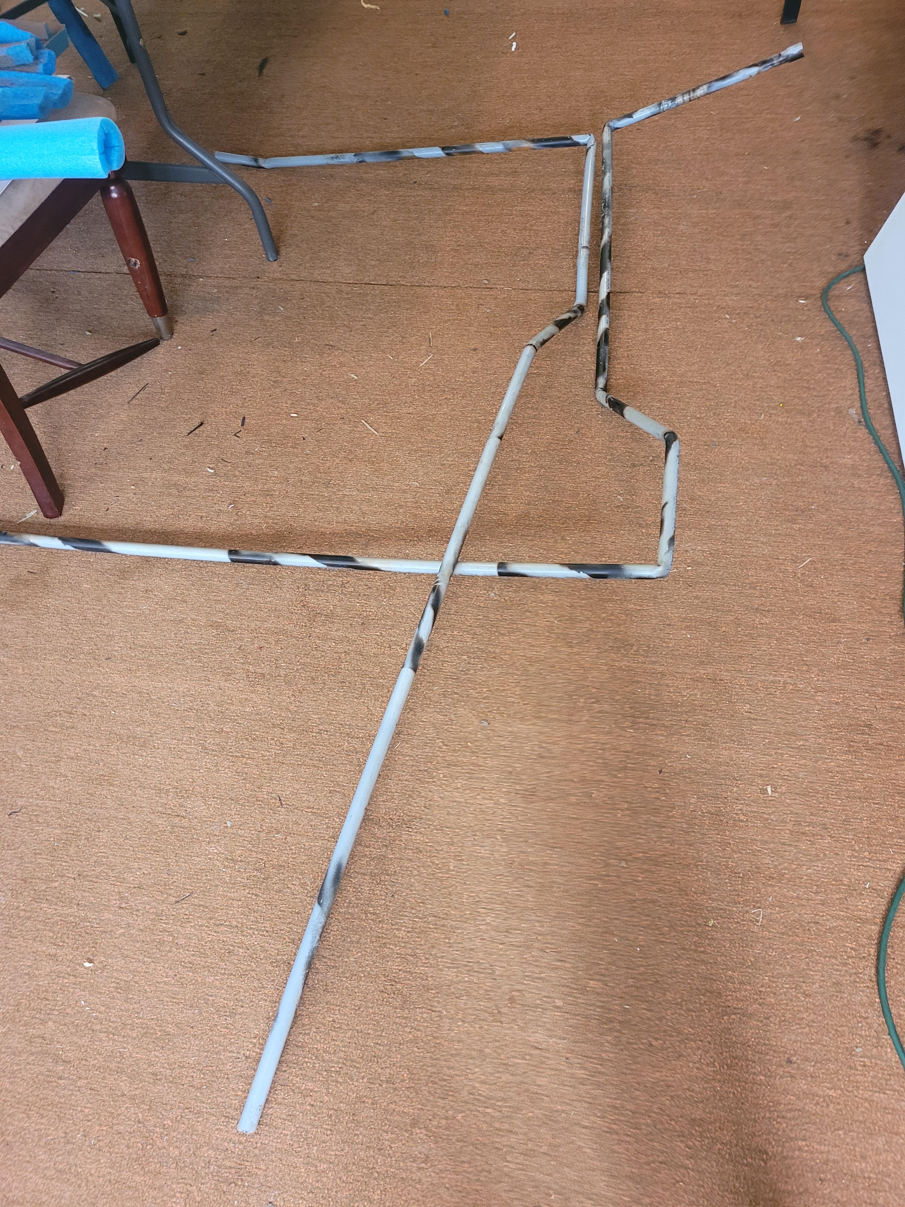 8 Foot Tall Skeleton From PVC, Pool Noodles, and Spray Foam : 8 Steps ...