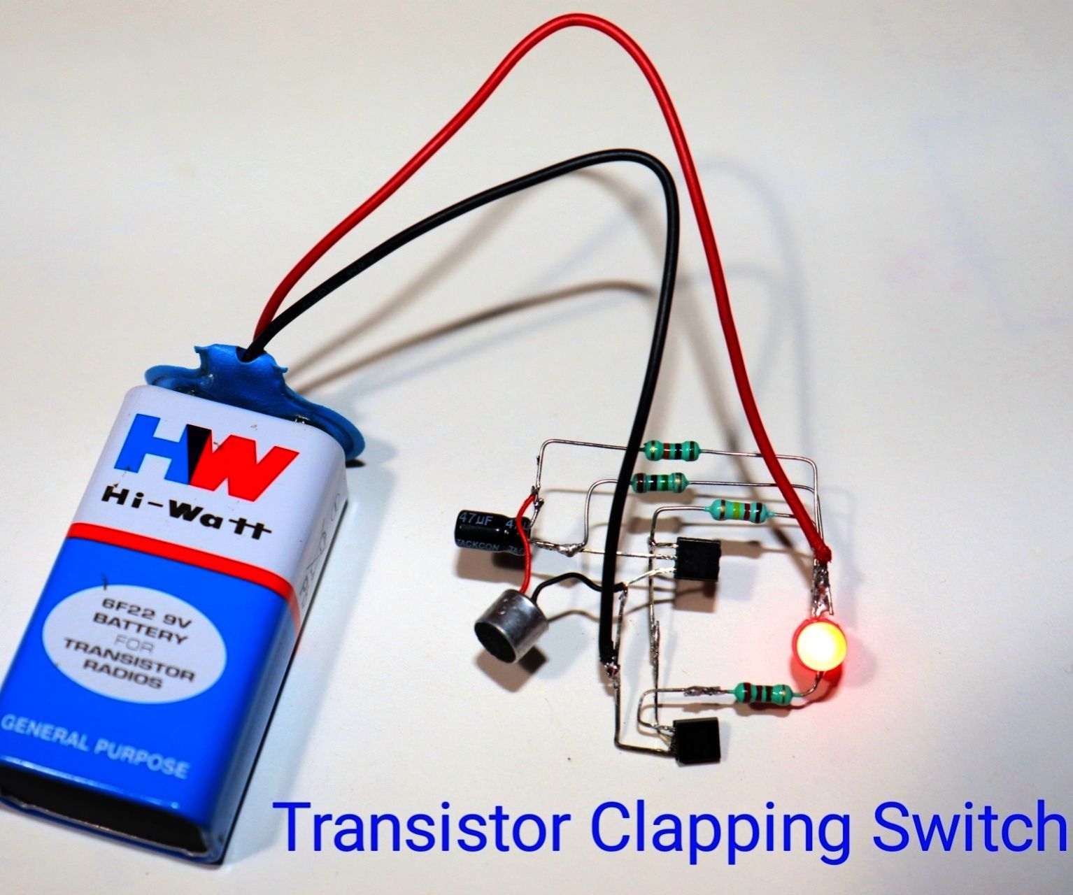 Clapping Switch With BC547 Transistor : 14 Steps - Instructables