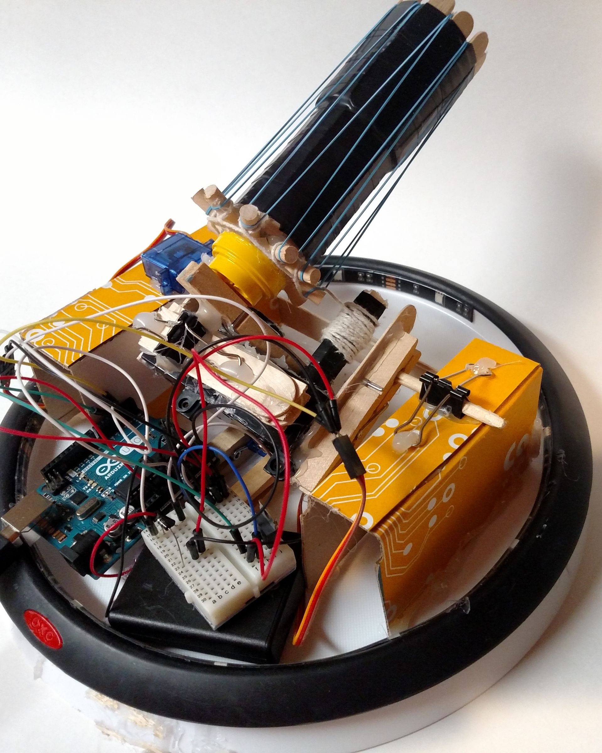Rubber Band Gatling Gun Turret (Arduino) : 12 Steps - Instructables