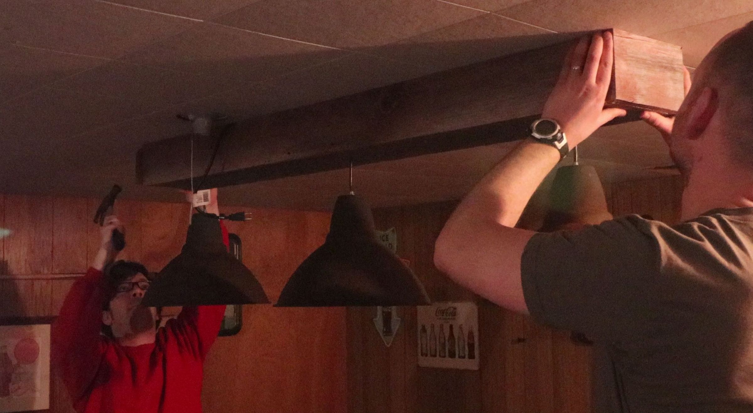 Farmhouse Rustic Pool Table Light With Recycled/Reclaimed Materials ...