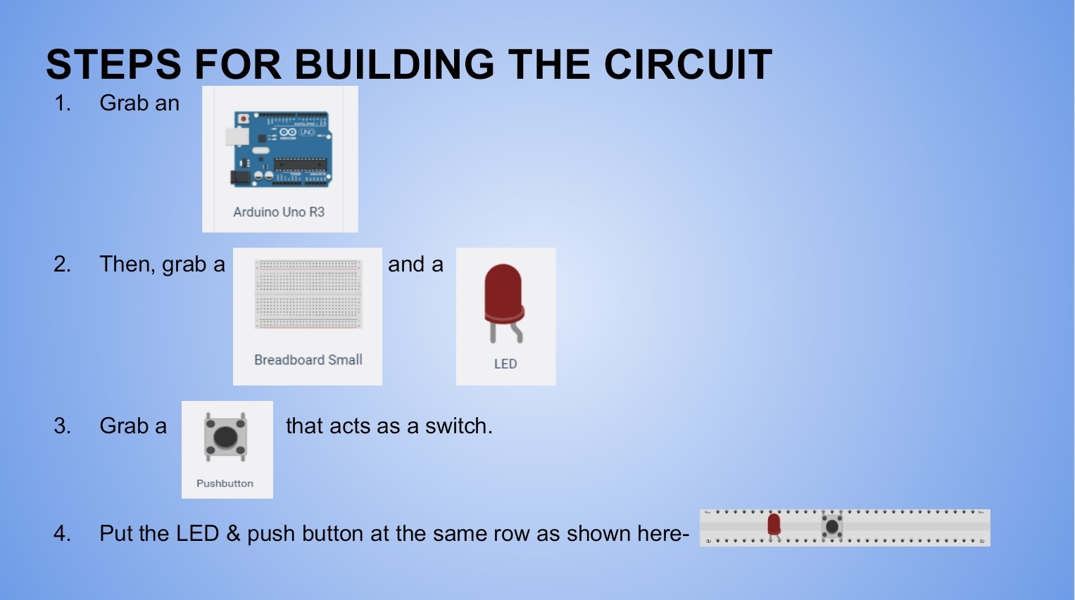 (LED With Switch) Arduino Simulation Using Tinkercad Circuit : 5 Steps ...