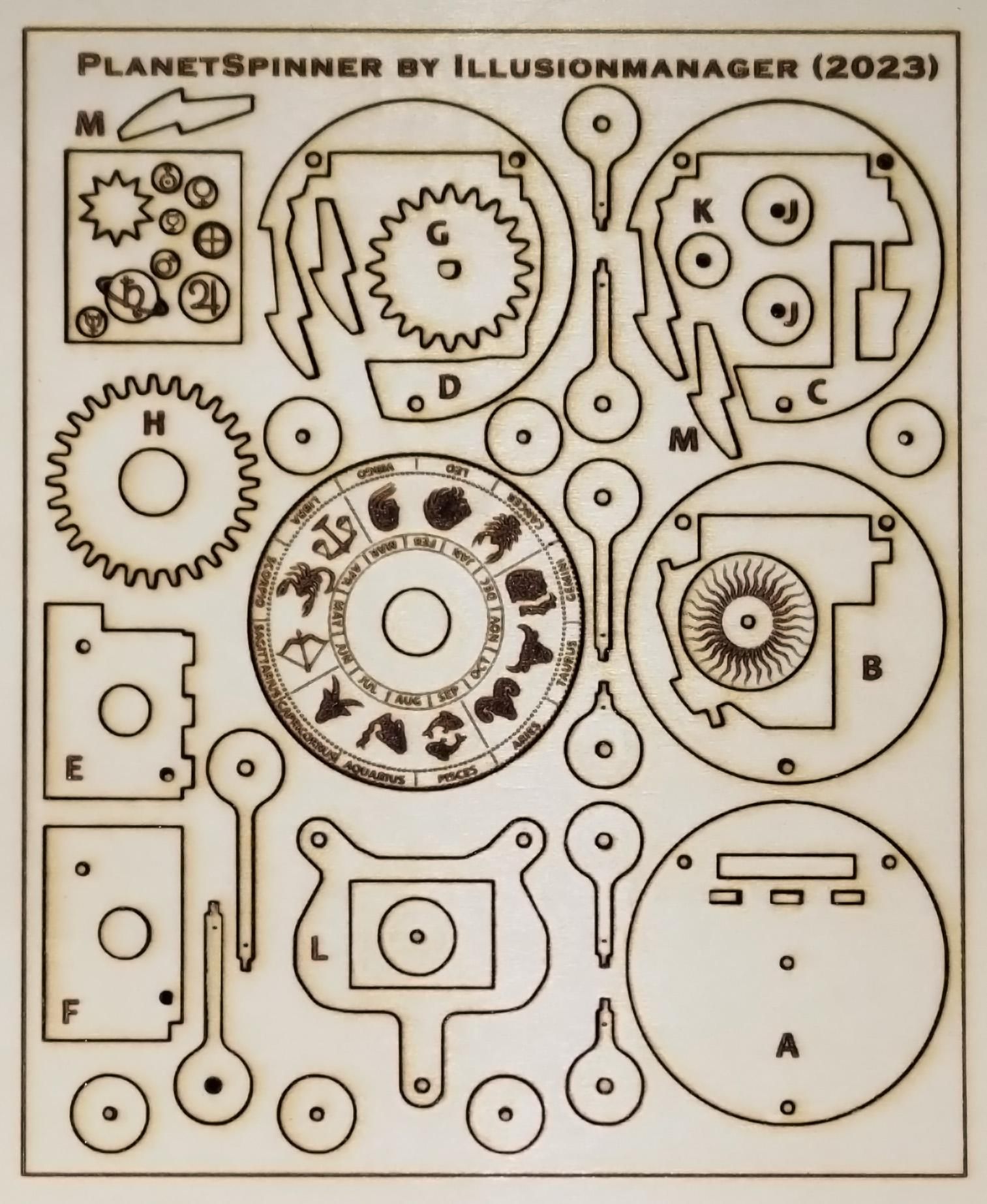 Planet Spinner, a Magical Orrery? : 14 Steps - Instructables