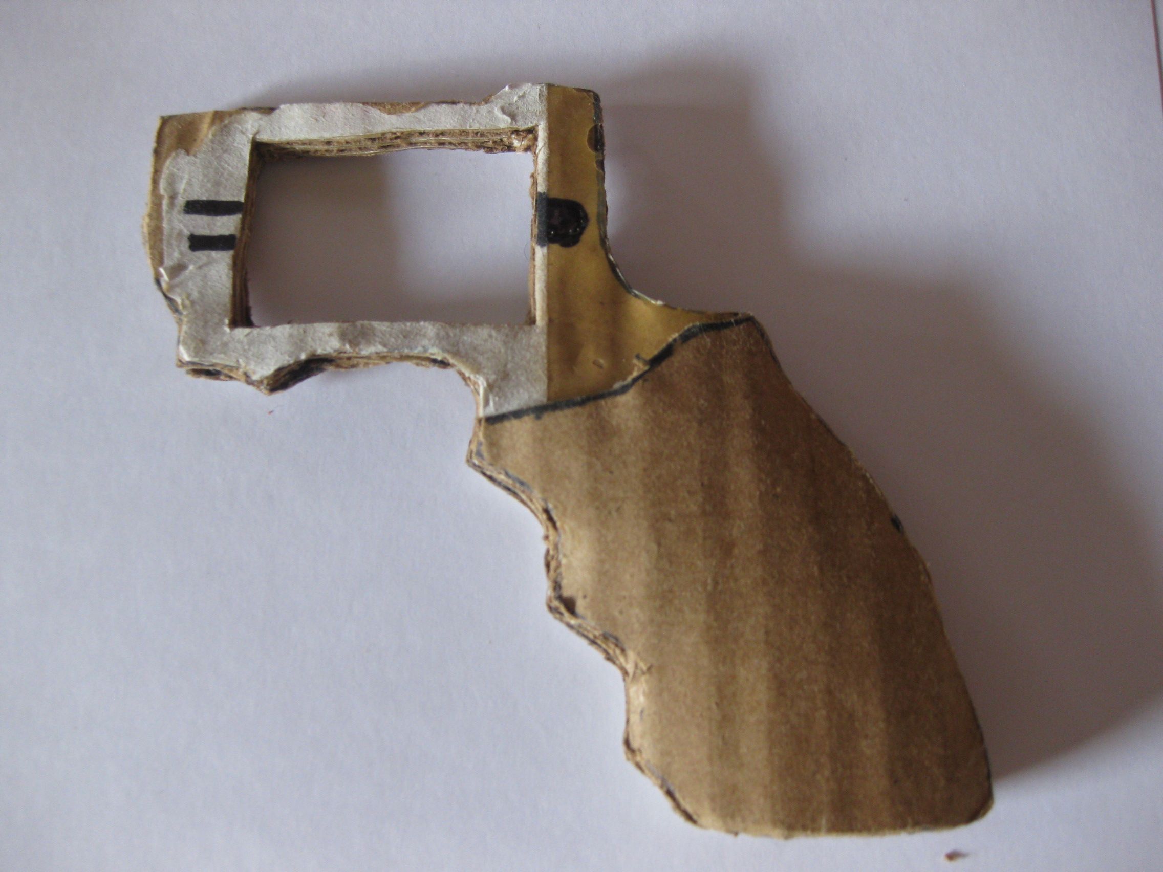 Cardboard .357 Magnum Prop : 10 Steps (with Pictures) - Instructables