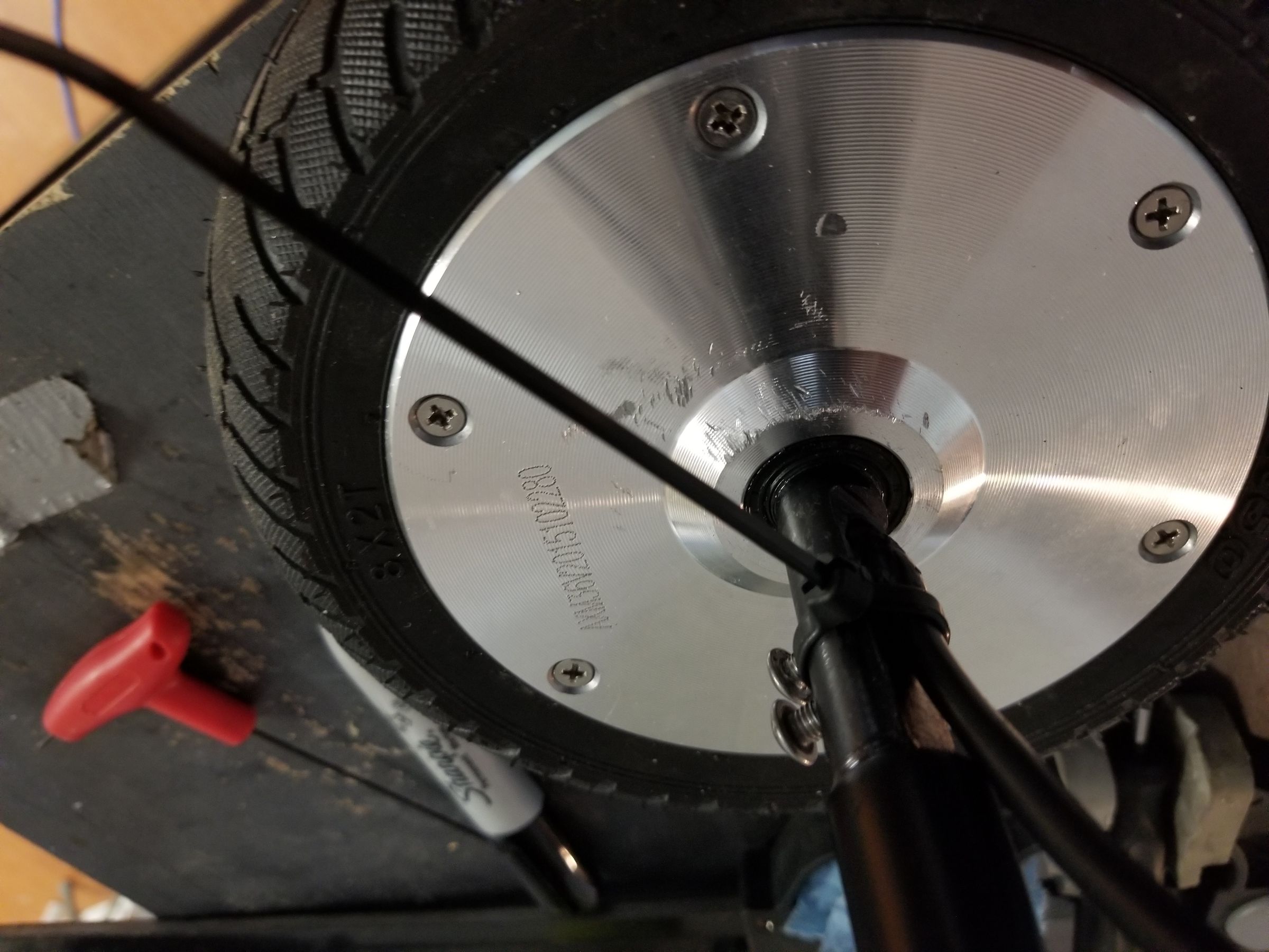 Mounting Hoverboard Wheels Securely and Easily Onto Stateboard ...