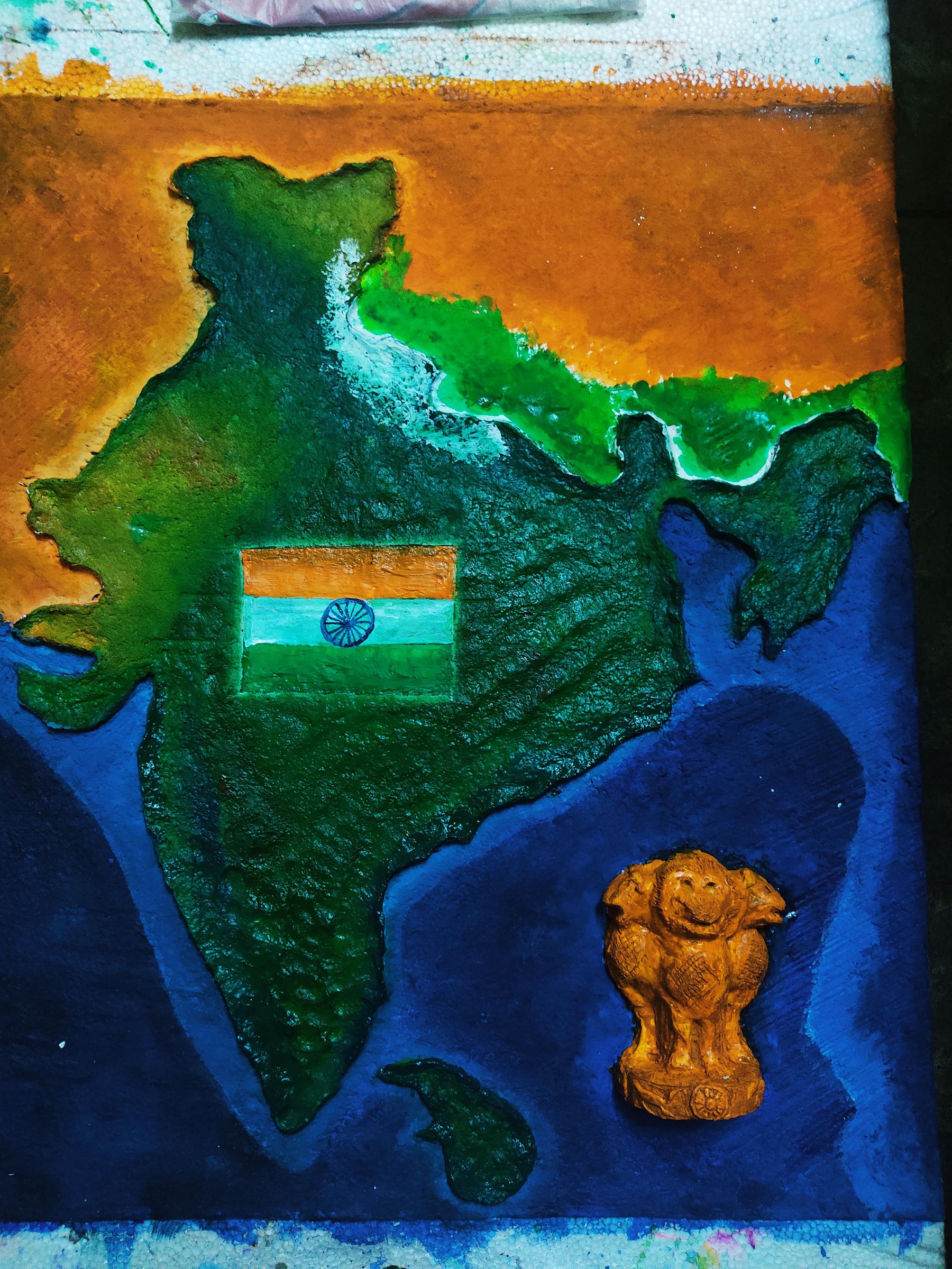 Map of India With Paper Mache : 6 Steps (with Pictures) - Instructables