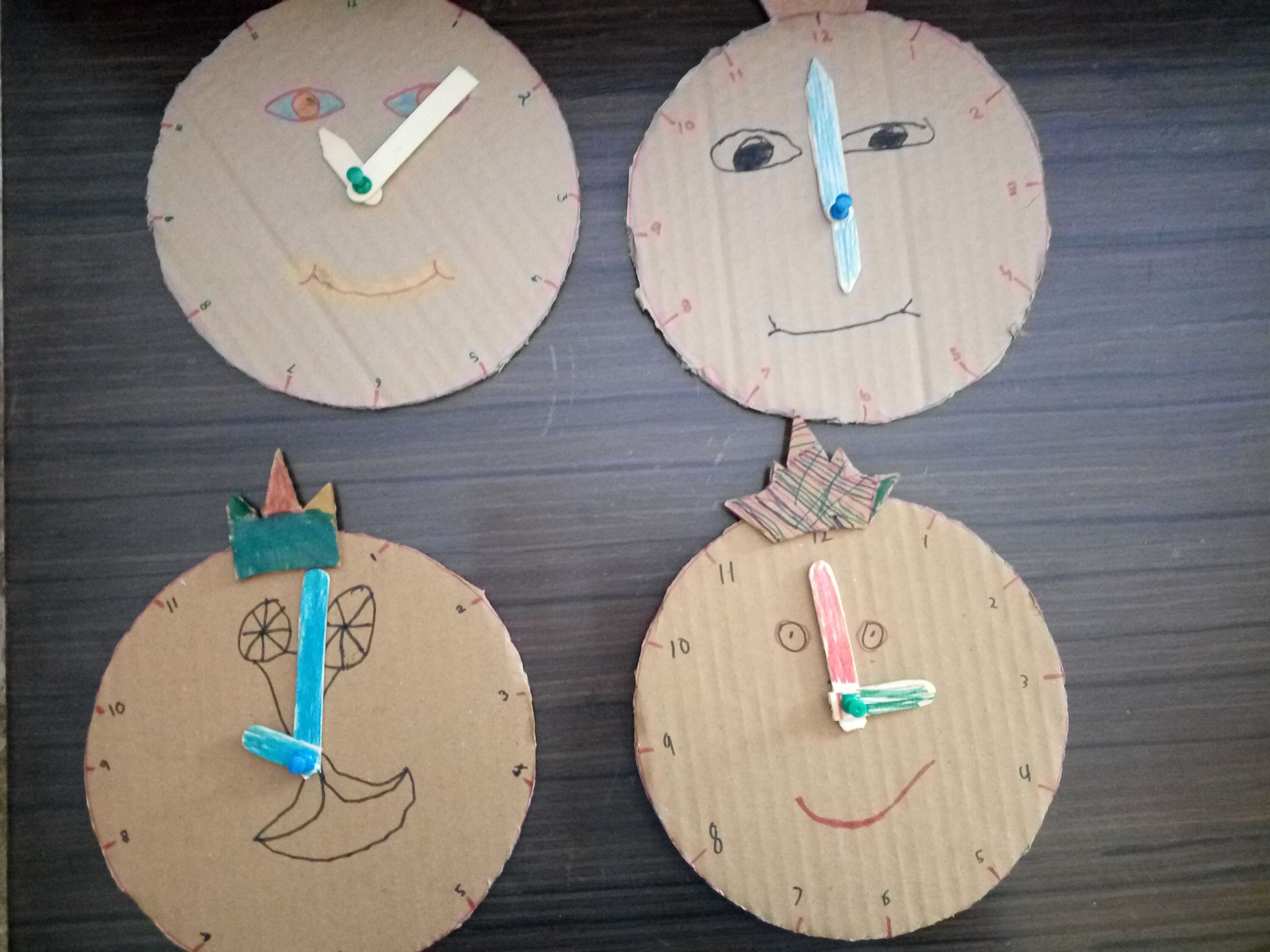 Cardboard Clock for Learning : 4 Steps (with Pictures) - Instructables