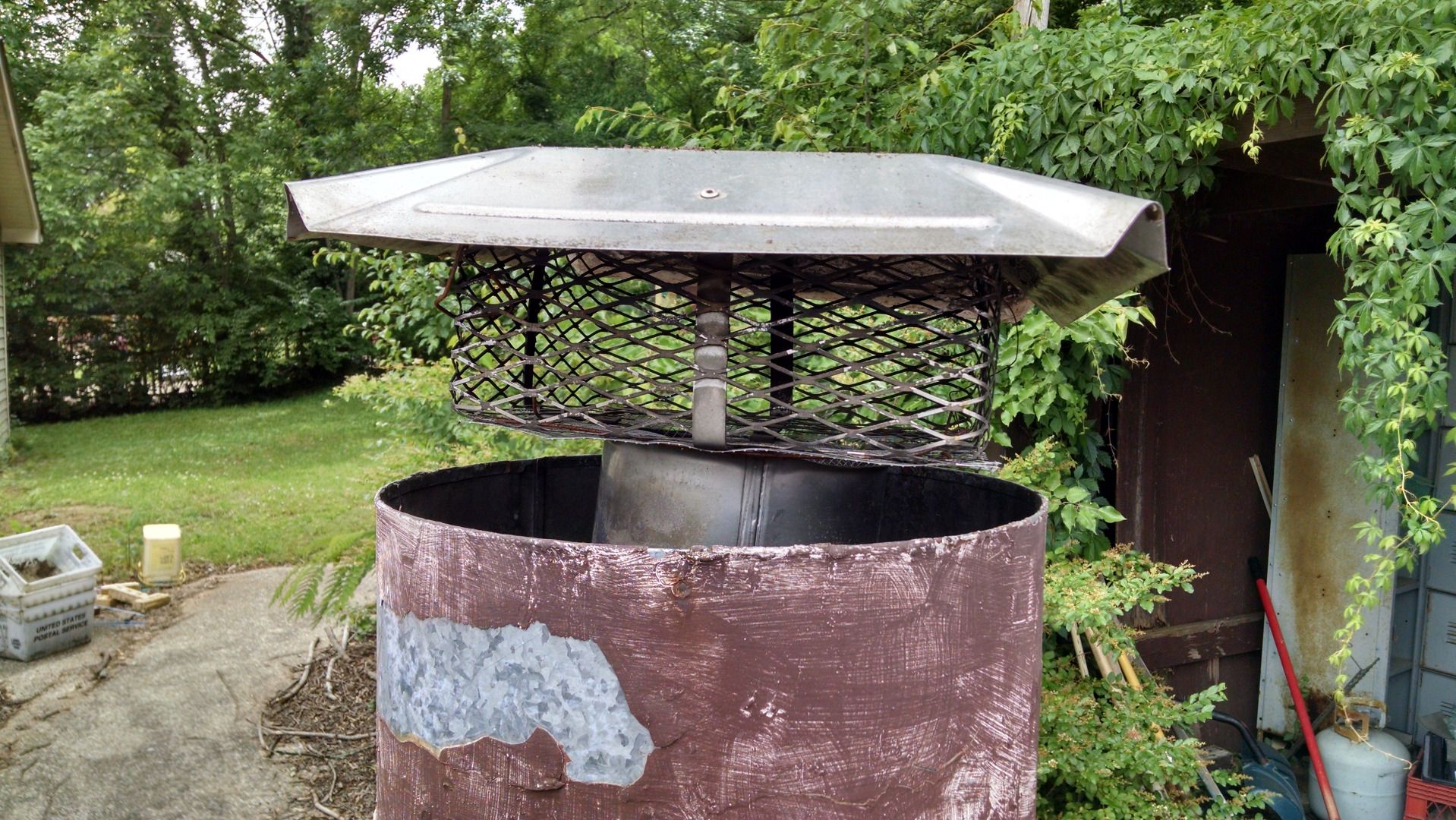 Chimney Cap From Garbage Can Lids : 7 Steps (with Pictures) - Instructables