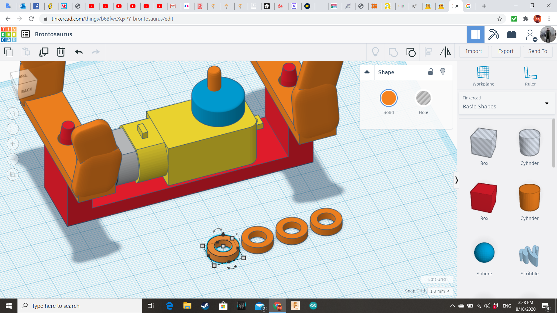 Tinkercad Robotics for School: Create TWO Walking Machines! : 27 Steps ...