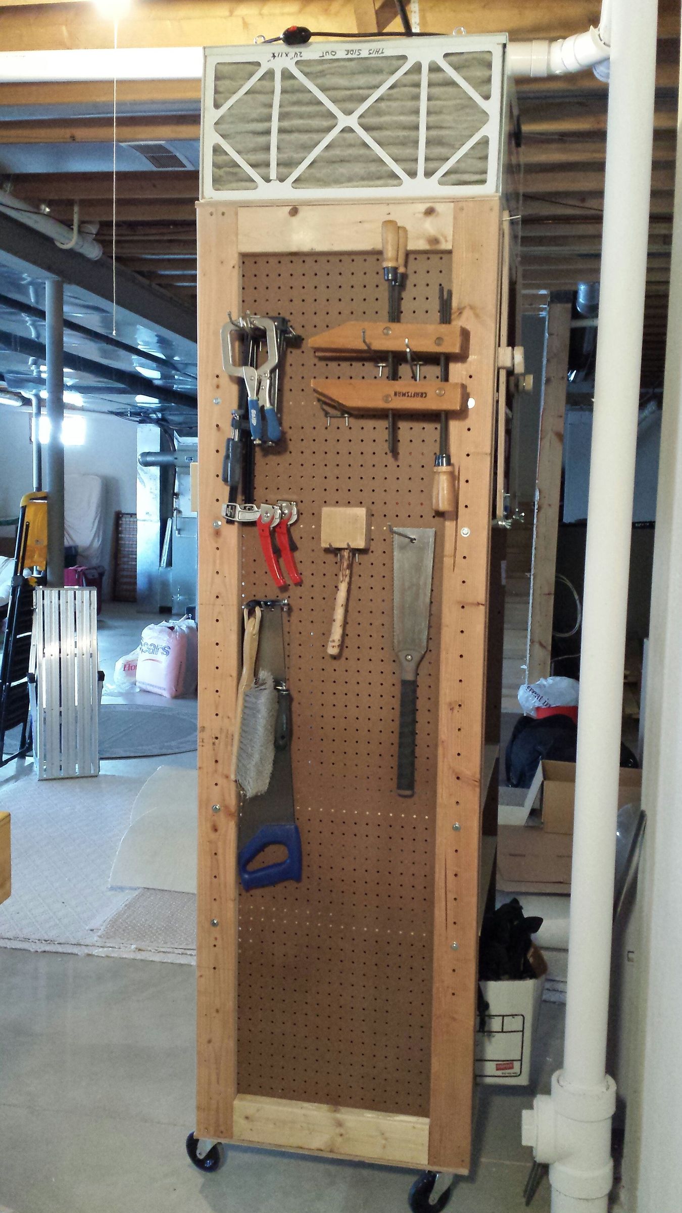 Workshop Mobile Storage Unit With Adjustable Shelving : 5 Steps ...