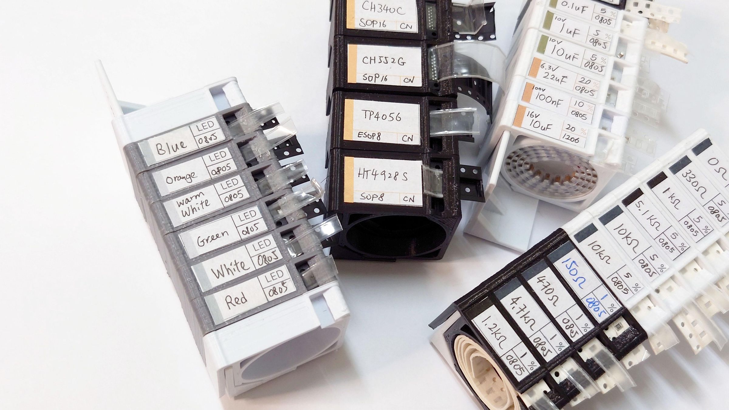 SMD Organizer Cartridge (Magnetic Wall Mounted!) : 3 Steps (with ...