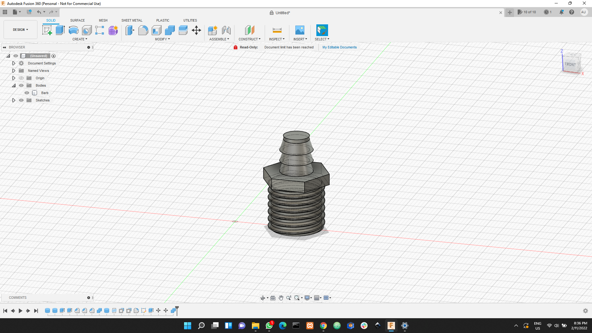 3D Printed Fittings for Silicone Tubing (Fusion 360) : 8 Steps (with ...