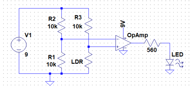 Wheatstone Bridge Implementation for a Light-Dependent Resistor : 6 ...