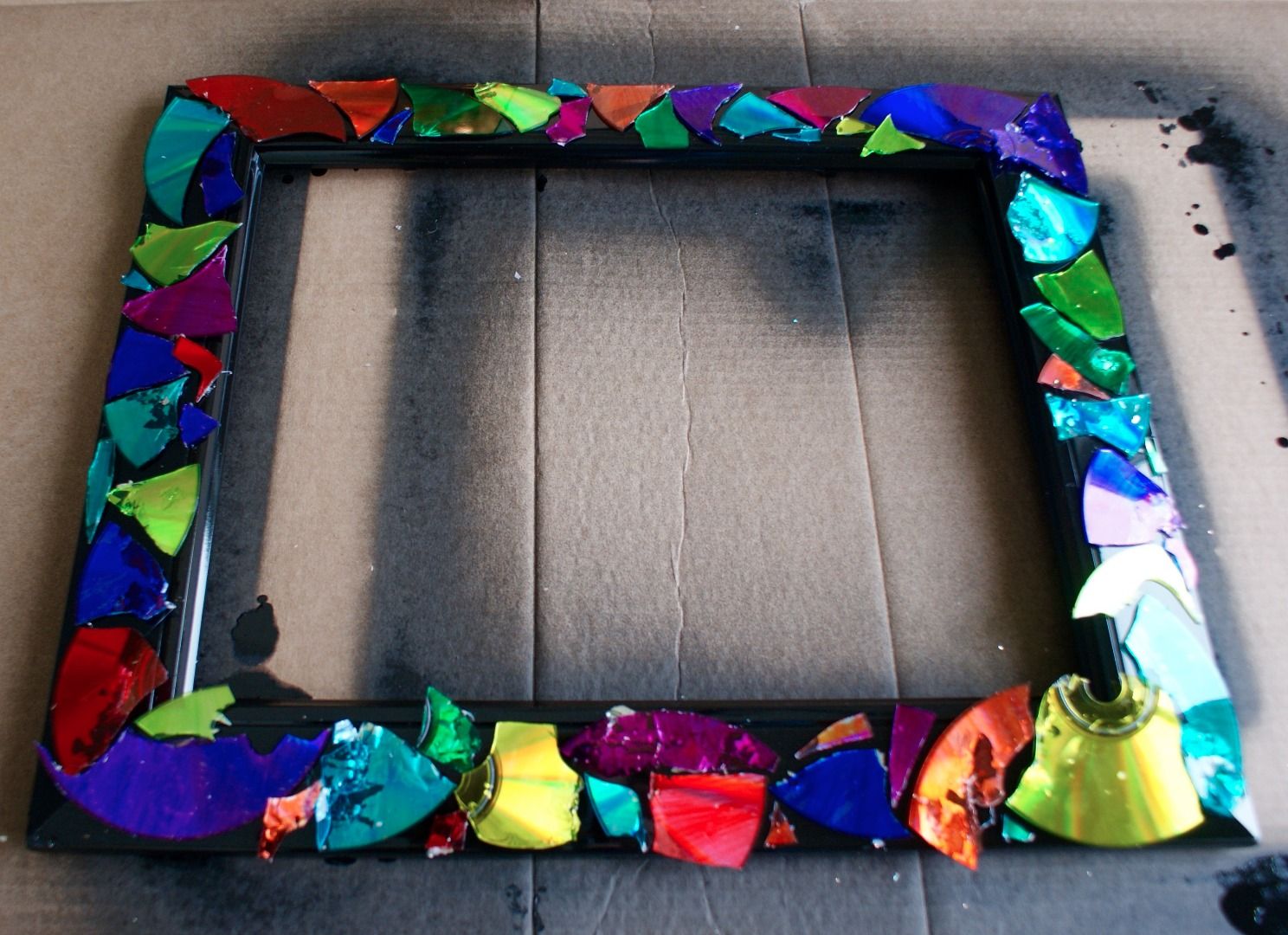 DIY Mimic Stained Glass Picture Frame : 12 Steps (with Pictures ...