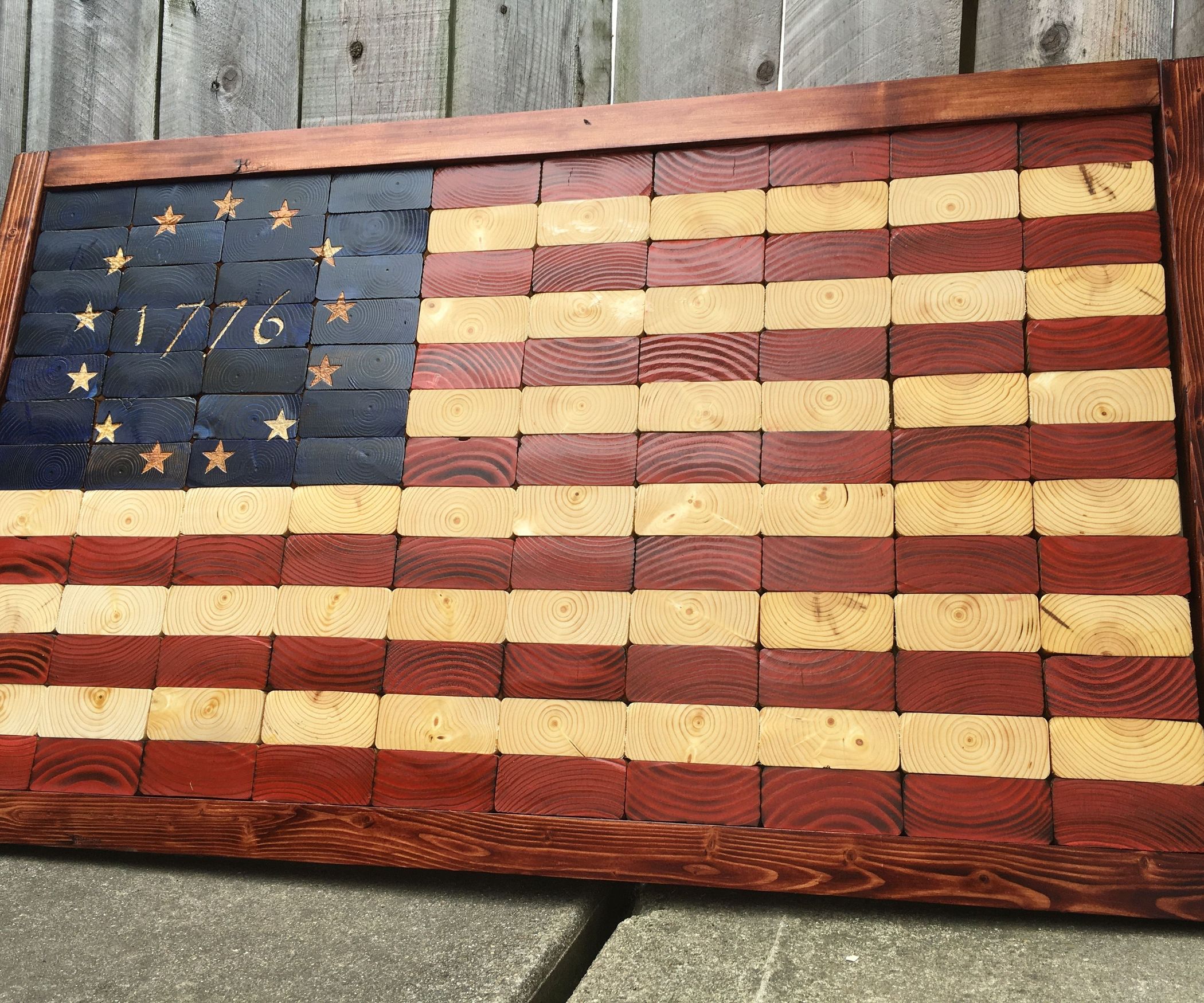 Easy - Scrap 2x4 End Grain Flag : 12 Steps (with Pictures) - Instructables