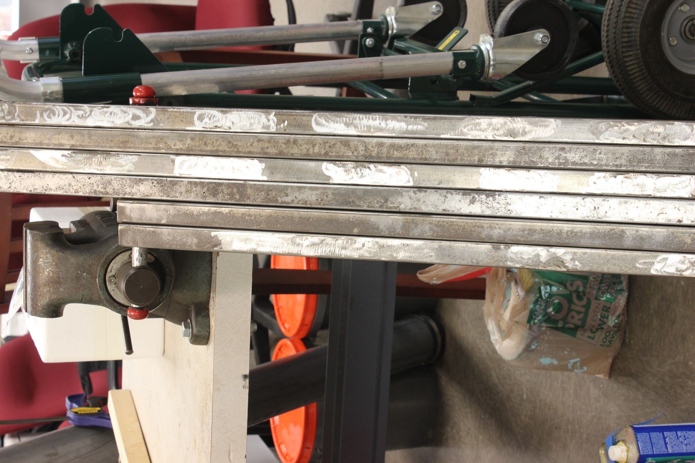 Industrial Coffee Table From Reclaimed Metal : 15 Steps (with Pictures ...