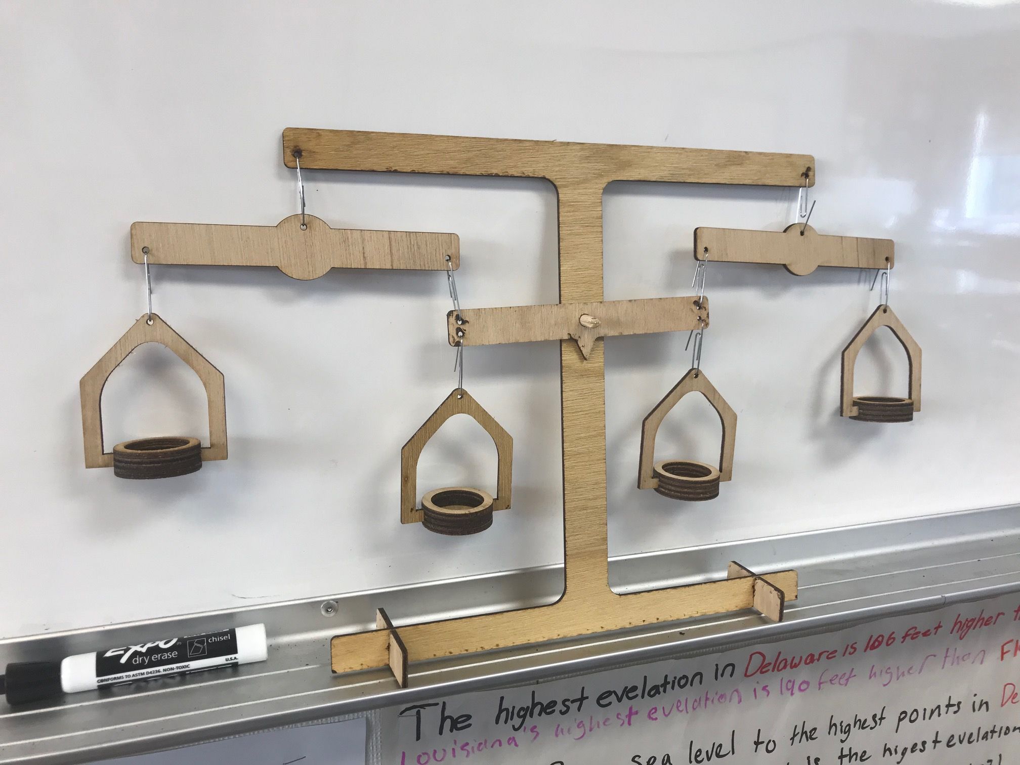 Laser Cut Algebra Balance - Teaching Tool : 6 Steps (with Pictures ...