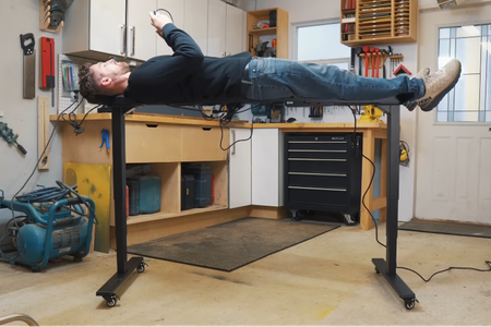 Creating a DIY Adjustable Standing Desk Using Trashed Electronics : 10 ...