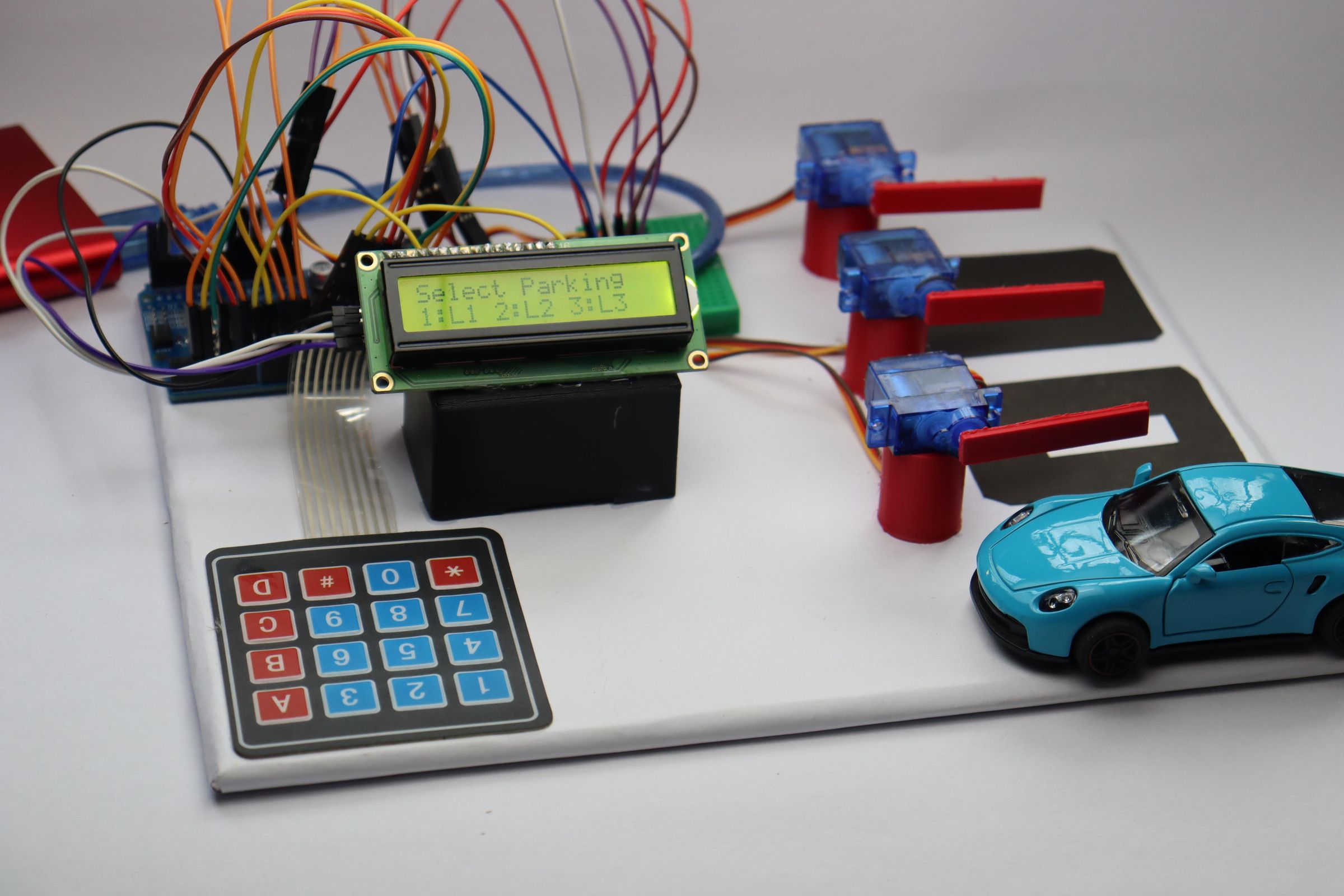 Arduino Smart Car Parking System With Password Lock : 5 Steps (with ...