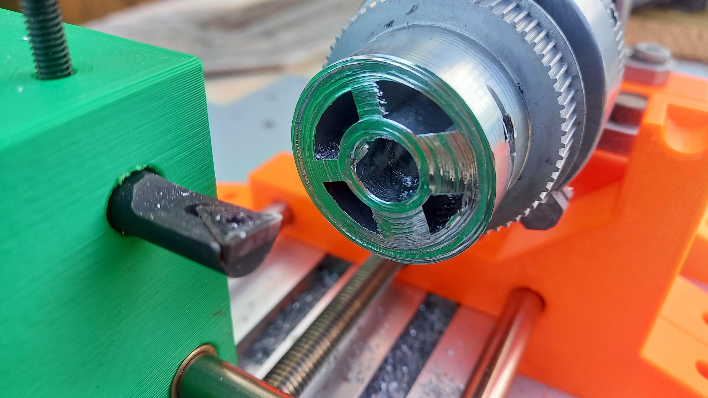 3D Printed Mini Lathe for Wood + Plastic + Aluminum : 6 Steps ...